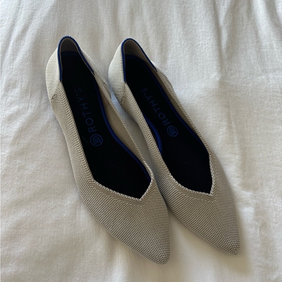 Rothy's | Shoes | Rothys The Point Birdseye Flax 5 Guc | Poshmark